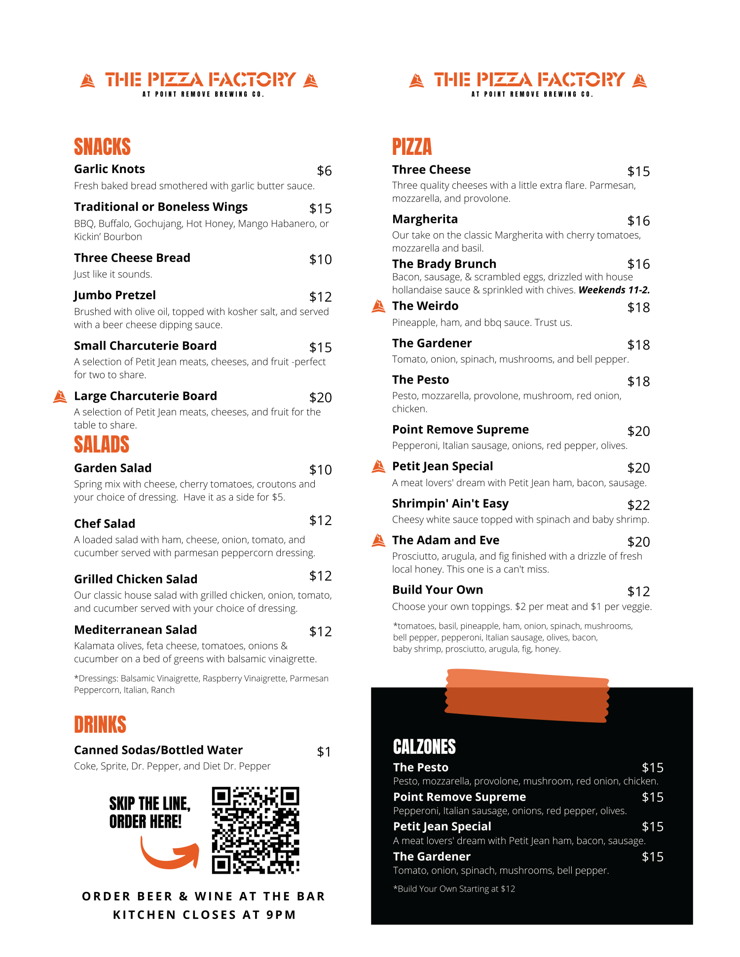 pizza-factory-menu | Point Remove Brewing Company